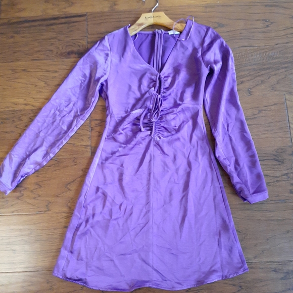 Gianni Bini | Dresses | Gorgeous New Gianna Binni Xs Purple Satin Full ...